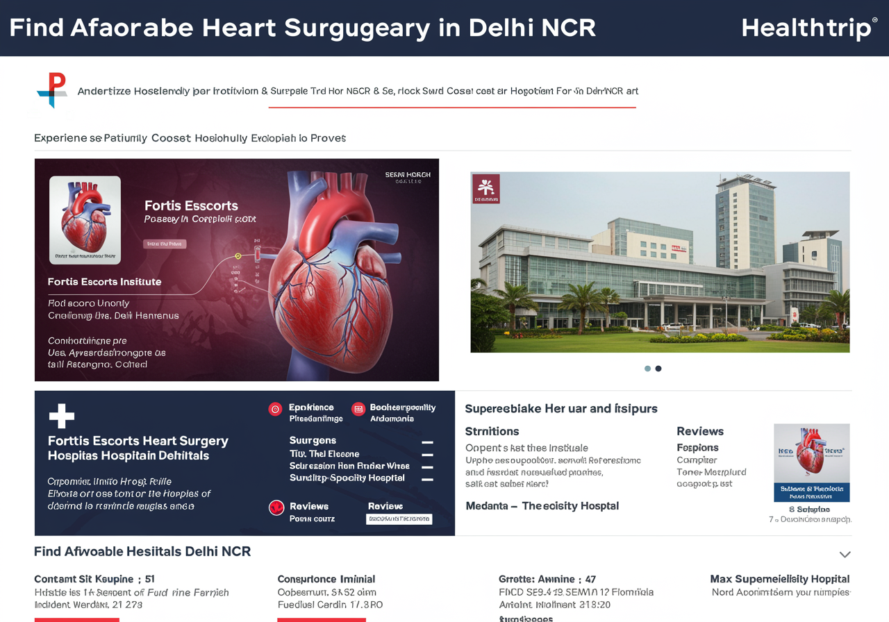 Find Affordable Heart Surgery Hospitals in Delhi NCR via Healthtrip ...
