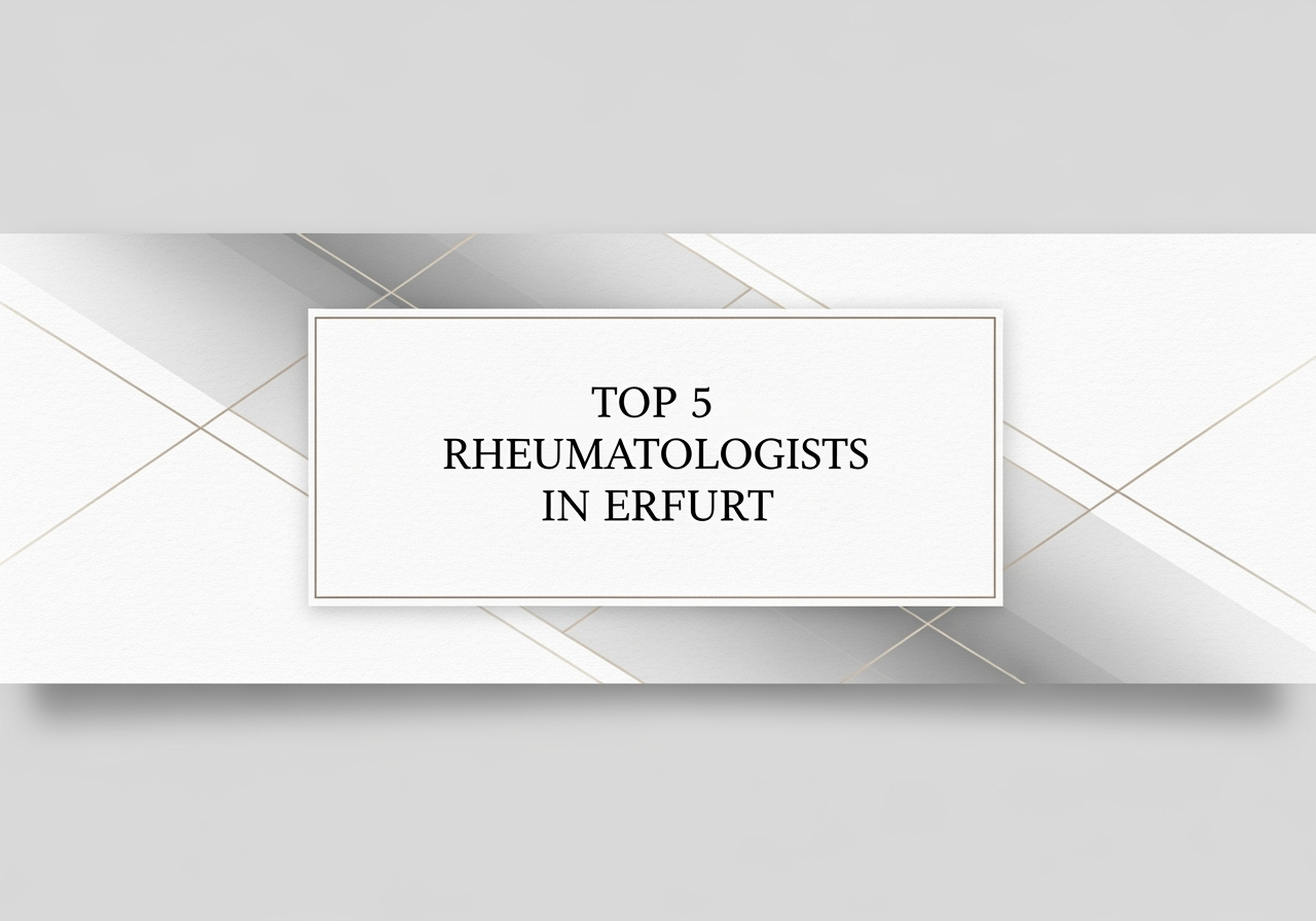 Top 5 Rheumatologists in Erfurt | HealthTrip